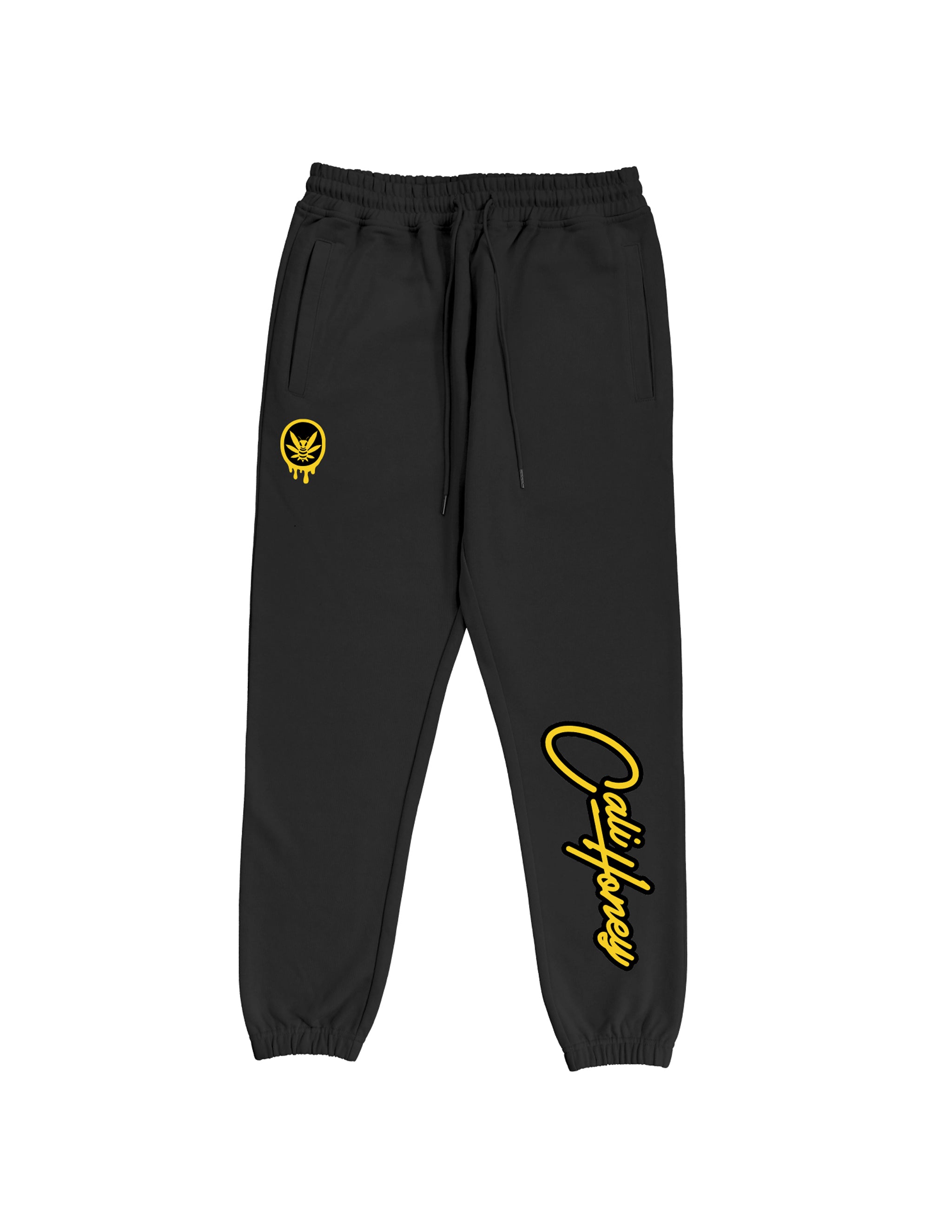 Gold Double Logo Sweatpants Black – CH Company